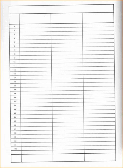 Blank Ledger Template Unique Blank Spreadsheet With Gridlines