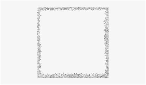 Snowflakes Frame Png Silver Glitter Border Png Png Image