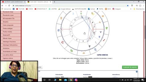 COMO CALCULAR TU SIGNO ASCENDENTE Y LUNAR YouTube