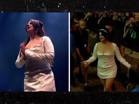 Lana Del Rey escortée hors de la scène du festival de Glastonbury pour