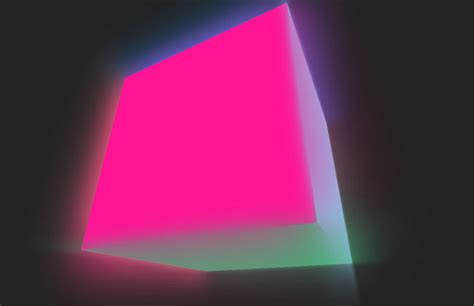 css3 3d立方体旋转发光动画特效 懒人之家
