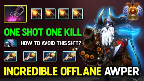 INCREDIBLE OFFLANE Sniper With 4x Divine Rapiers Build EPIC ONE SHOT
