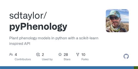 github sdtaylor pyphenology plant phenology models in python with a scikit learn inspired api