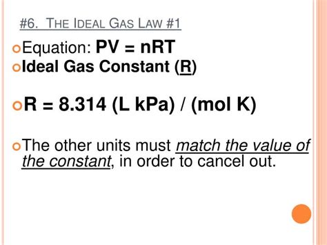 Ideal Gas Law R Values Ppt Gas Laws Powerpoint Presentation Id
