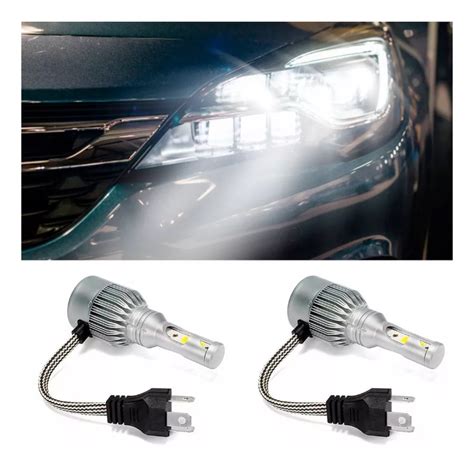 Kit Lâmpada Ultra Super Led 20000lm H4 6500k Efeito Xênon 2 UND 4881