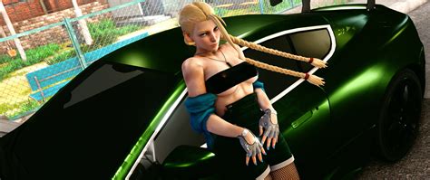 Rule 34 3d Athletic Athletic Female Bare Midriff Blonde Hair Blue Eyes Breasts Busty Cammy