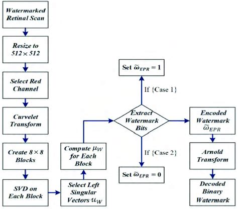 block diagram of curvelet and svd based watermark extraction download scientific diagram