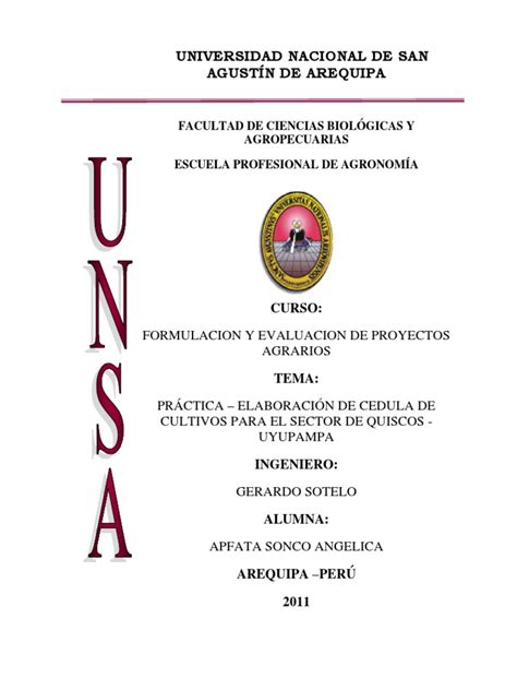PDF Cedula De Cultivos De La Irrigacion De Quiscos DOKUMEN TIPS