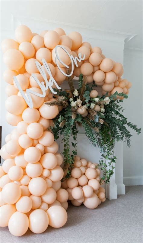 Wild One Party Baby Shower Fall Wild Birthday Party Blush Balloons