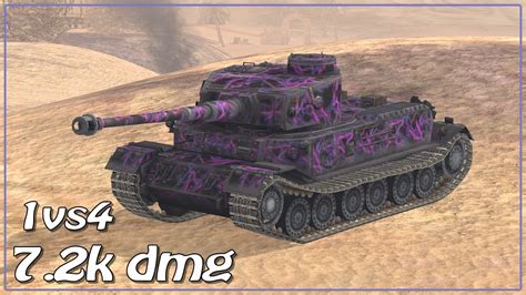 1v4 Tiger P 5 Frags 7 2k Dmg WoT Blitz YouTube