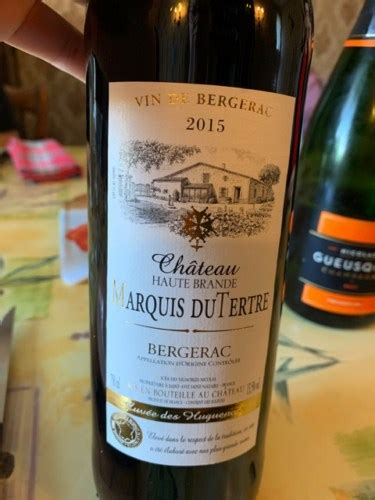 Ch Teau Haute Brande Marquis Du Tertre Bergerac Rouge Vivino Us