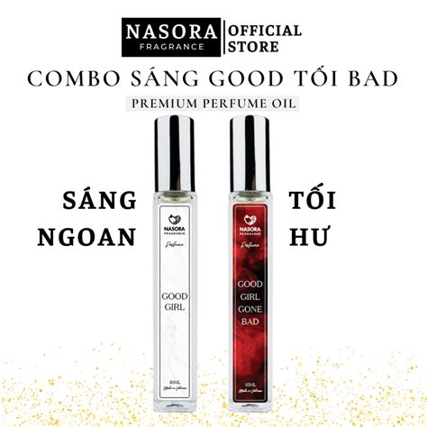 COMBO SÁNG NGOAN TỐI HƯ Tinh Dầu Nước Hoa Nữ Good Girl Và Good Girl