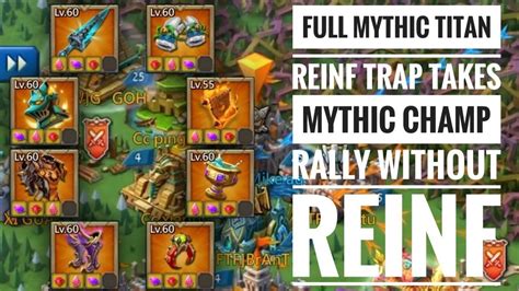 FULL MYTHIC TITAN REINF TRAP TAKES MYTHIC CHAMP T5 RALLY WITHOUT REINF