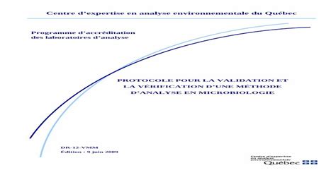 pdf protocole pour la validation et la vérification d une pdfslide