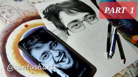 PART 1 How To Draw Sanju Basu Sanju Arts Pencil Sketch