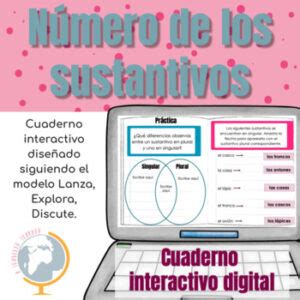N Mero De Los Sustantivos Cuaderno Interactivo Digital Nouns In Spanish