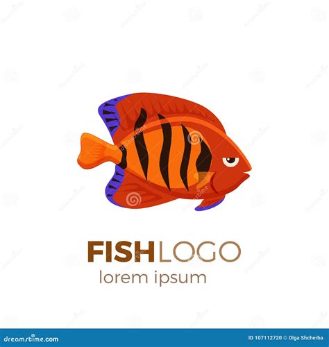 Iconos Lindos Del Ejemplo Del Vector De Los Pescados Fijados Pescados