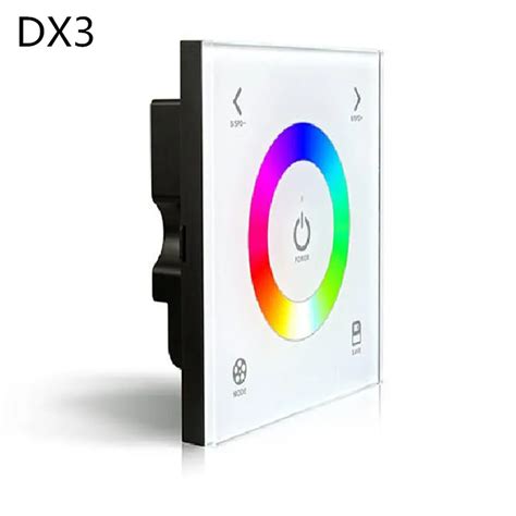 DX3 Touch Panel Wall Mount RGB LED Controle Dmx Controller 2 4G RF