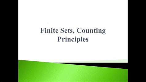 mth104 07 finite sets counting principles youtube