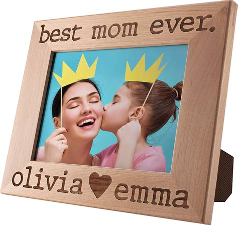Best Mom Ever Marco De Fotos Personalizado 5 X 7 Pulgadas Marcos