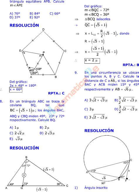 Problemas Sobre Poligonos Regulares Ecer