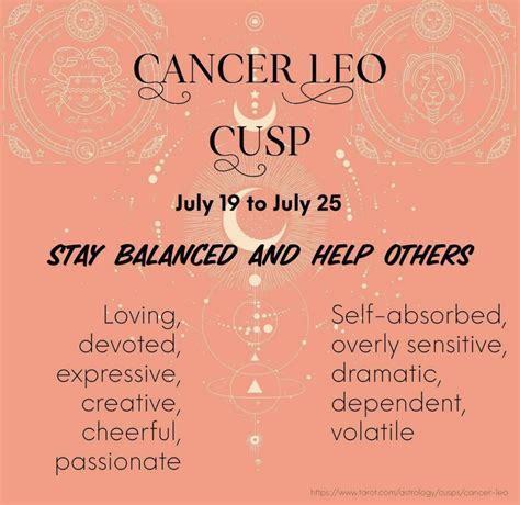 Cancer Leo Cusp Leo And Cancer Leo Personality Words To Describe