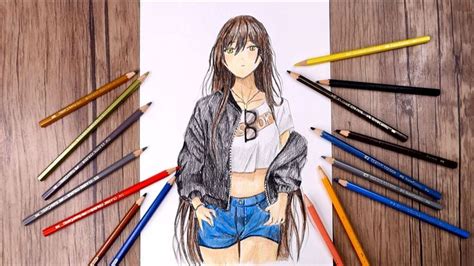 Details More Than 74 Anime Color Pencil Drawing Super Hot In Coedo Vn