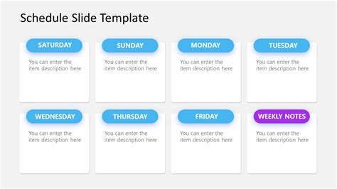 Free Schedule Slide Template Google Slides