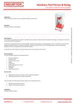 Persoz König Pendulum Hardness Tester NEURTEK PDF Catalogs