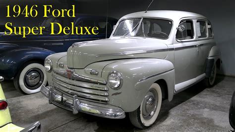 1946 Ford Super Deluxe Sedan Flathead V8 YouTube
