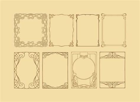 Art Nouveau Frames And Borders Vector Infoupdate Org