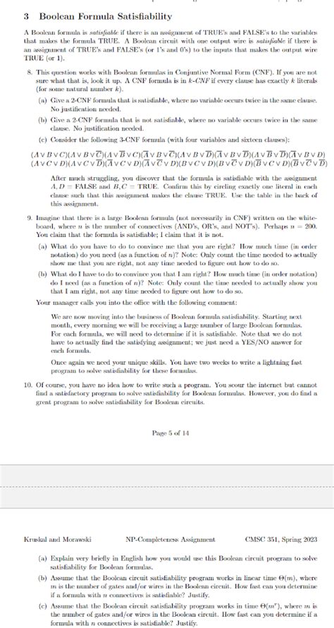 solved a boolean formula is satisfiable if there is an