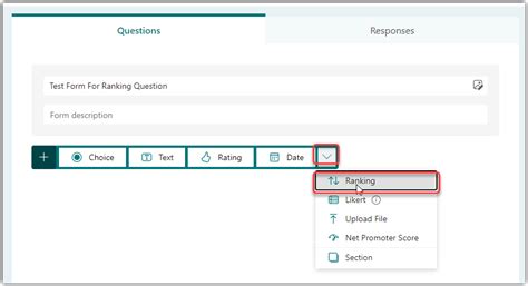Using The Ranking Question Type In Microsoft Forms One Minute Office