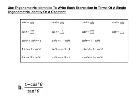 solved use trigonometric identities to write each expression