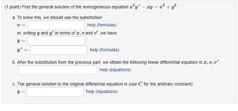 solved 1 point solve the initial value problem 2yy′ 3 y2 3x