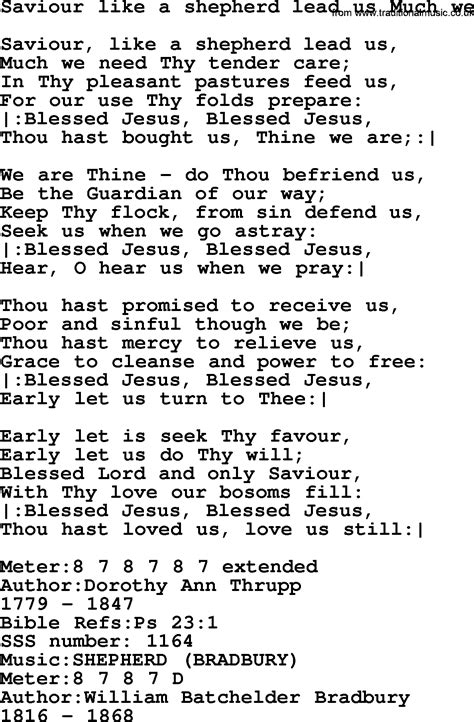Sacred Songs And Solos Complete Words Version Song Saviour Like A