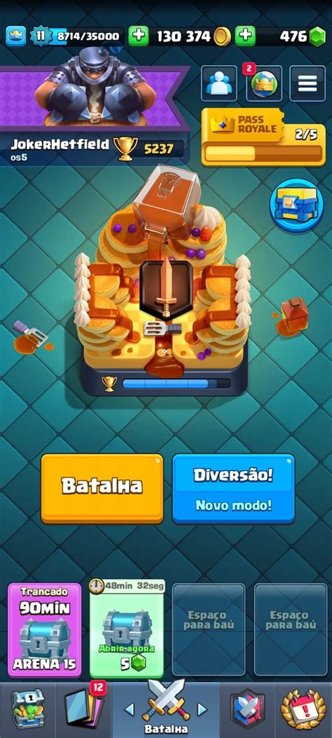 Conta Deck De Gigante Elétrico Muito Bom Clash Royale DFG
