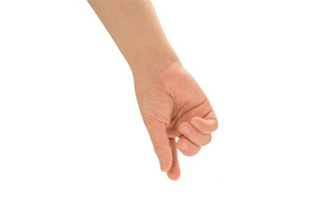 Mano Masculina Aislada En Blanco Foto Premium
