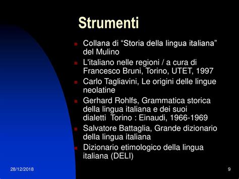 Storia Della Lingua Italiana Ppt Scaricare