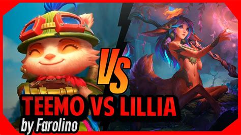 TEEMO Top Vs LILLIA Temporada 12 S12 Español YouTube