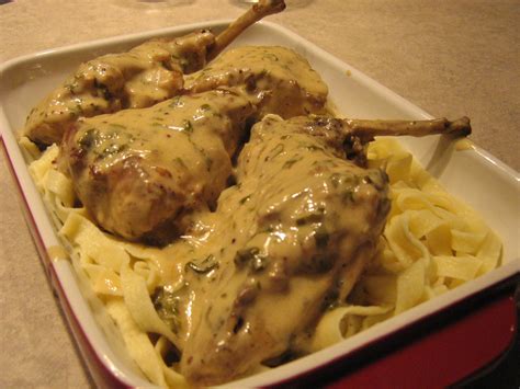 Recette de Lapin à la moutarde forte