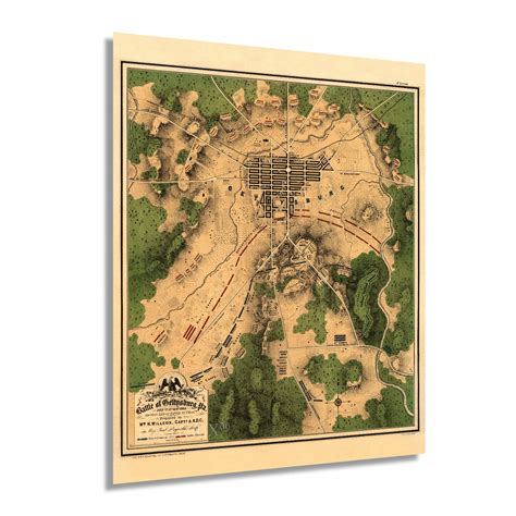 Buy Historix Vintage 1863 Of The Battle Of Gettysburg Pennsylvania