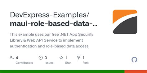 github devexpress examples maui role based data access this example uses our free app