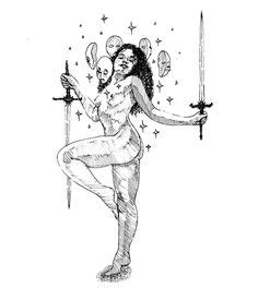 Id Er P Naked Art I Tegning Tegninger Tykke Piger