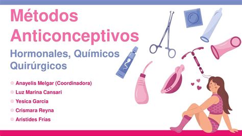 Métodos Anticonceptivos Hormonales químicos y quirúrgicos Yesica