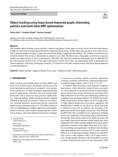 object tracking using fuzzy based improved graph interesting patches and multi label mrf