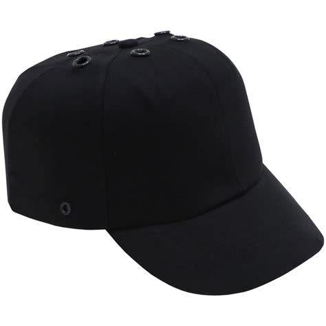 BUMP CAP COTTON BLACK 58 62CM DROMEX ADJUSTABLE BASEBALL TYPE
