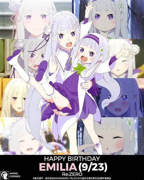 Hoy es el cumpleaños de Emilia tan Anime Amino