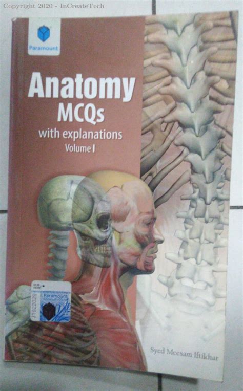9789696371120 ANATOMY MCQS WITH EXPLANATIONS VOLUME 1