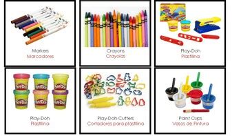 Art Center Ecers Labels In English And Spanish By Petrillo S Preschoolers
